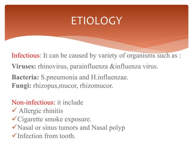 PEDIATRIC: Upper respiratory tract infectionS in children: SINUSITIS ...