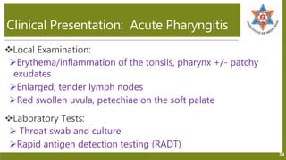 Upper respiratory tract infection pharmacotherapy | PPTX