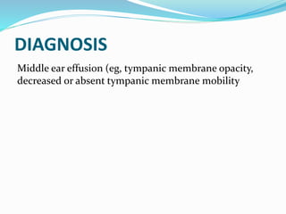Upper respiratory tract infection & otitis media | PPTX
