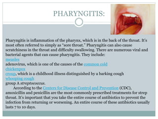 Upper respiratory tract infections | PPTX