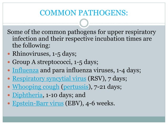 Upper respiratory tract infections | PPTX
