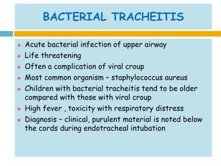 Upper respiratory tract infection in pediatrics | PPTX
