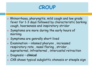 Upper respiratory tract infection in pediatrics | PPTX