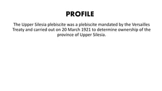 IGCSE HISTORY REVISION: UPPER SILESIA | PPTX
