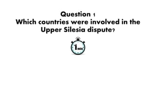 IGCSE HISTORY REVISION: UPPER SILESIA | PPTX