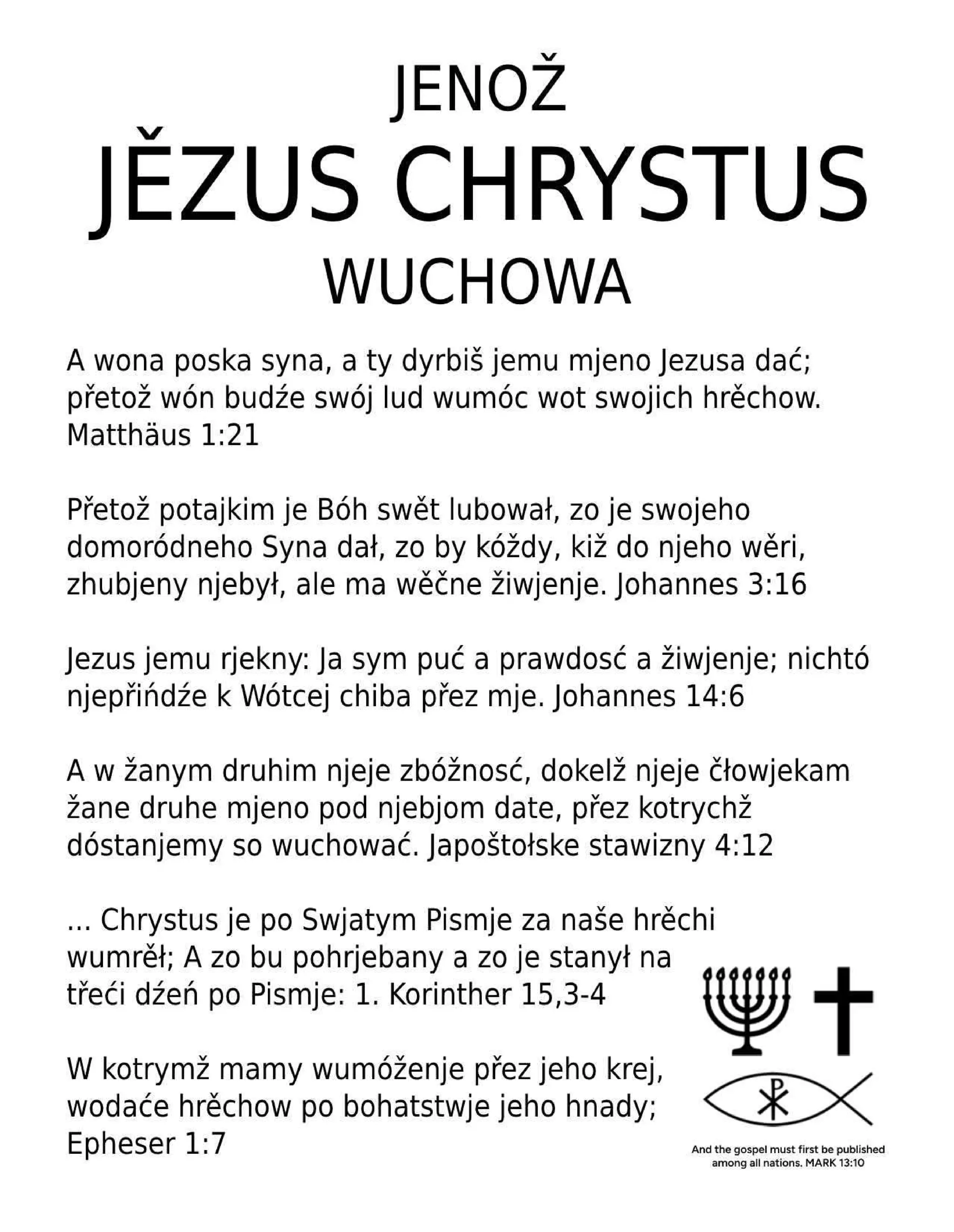 Upper Sorbian Gospel Tract - ONLY JESUS CHRIST SAVES.pdf