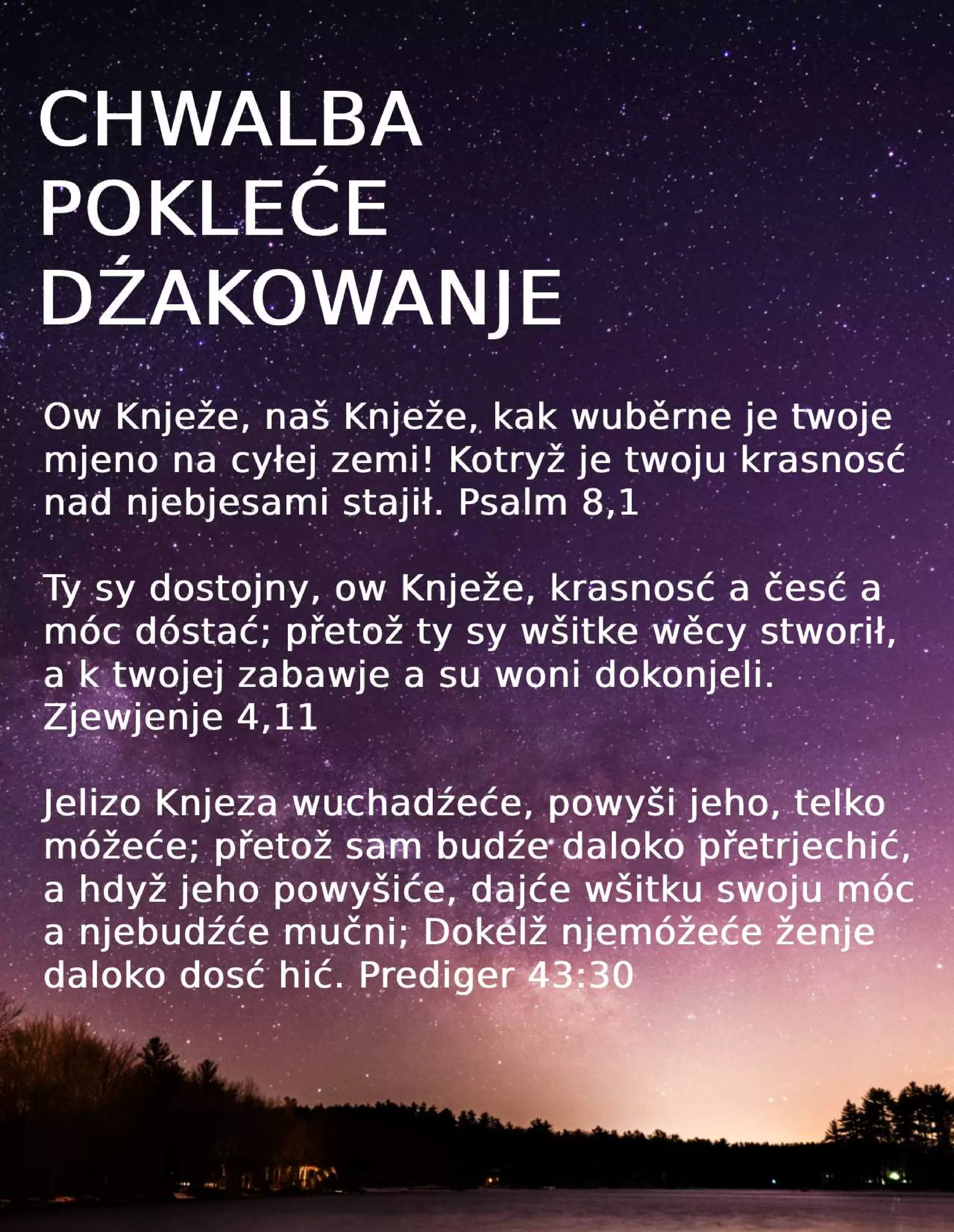 Upper Sorbian Praise Worship Thanksgiving Tract | PDF