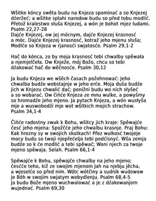 Upper Sorbian Praise Worship Thanksgiving Tract | PDF