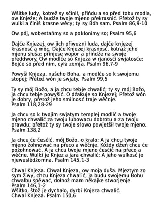 Upper Sorbian Praise Worship Thanksgiving Tract | PDF