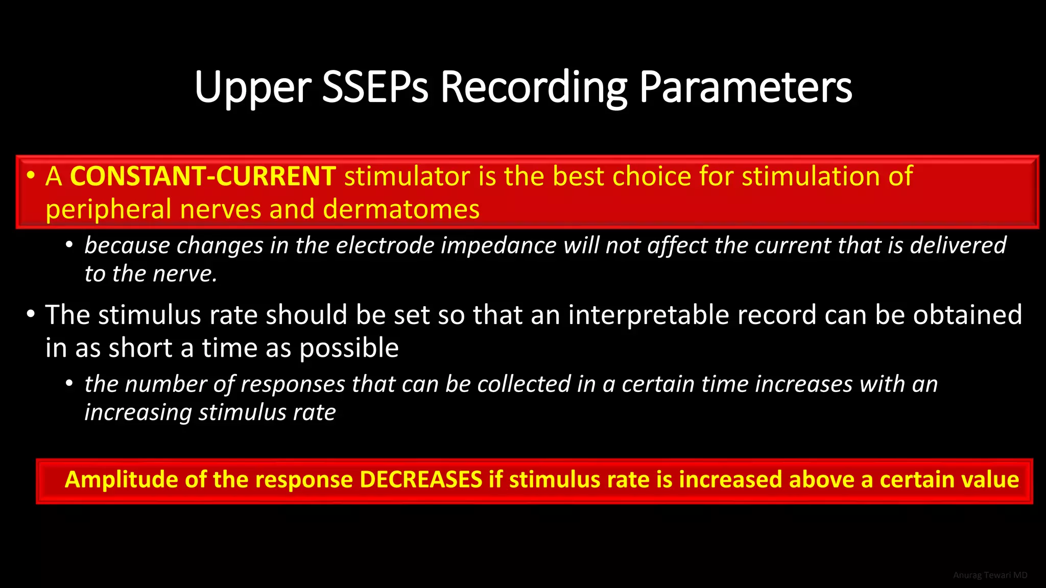 Upper Extremity Somatosensory Evoked Potential (Upper SSEP) | PPTX