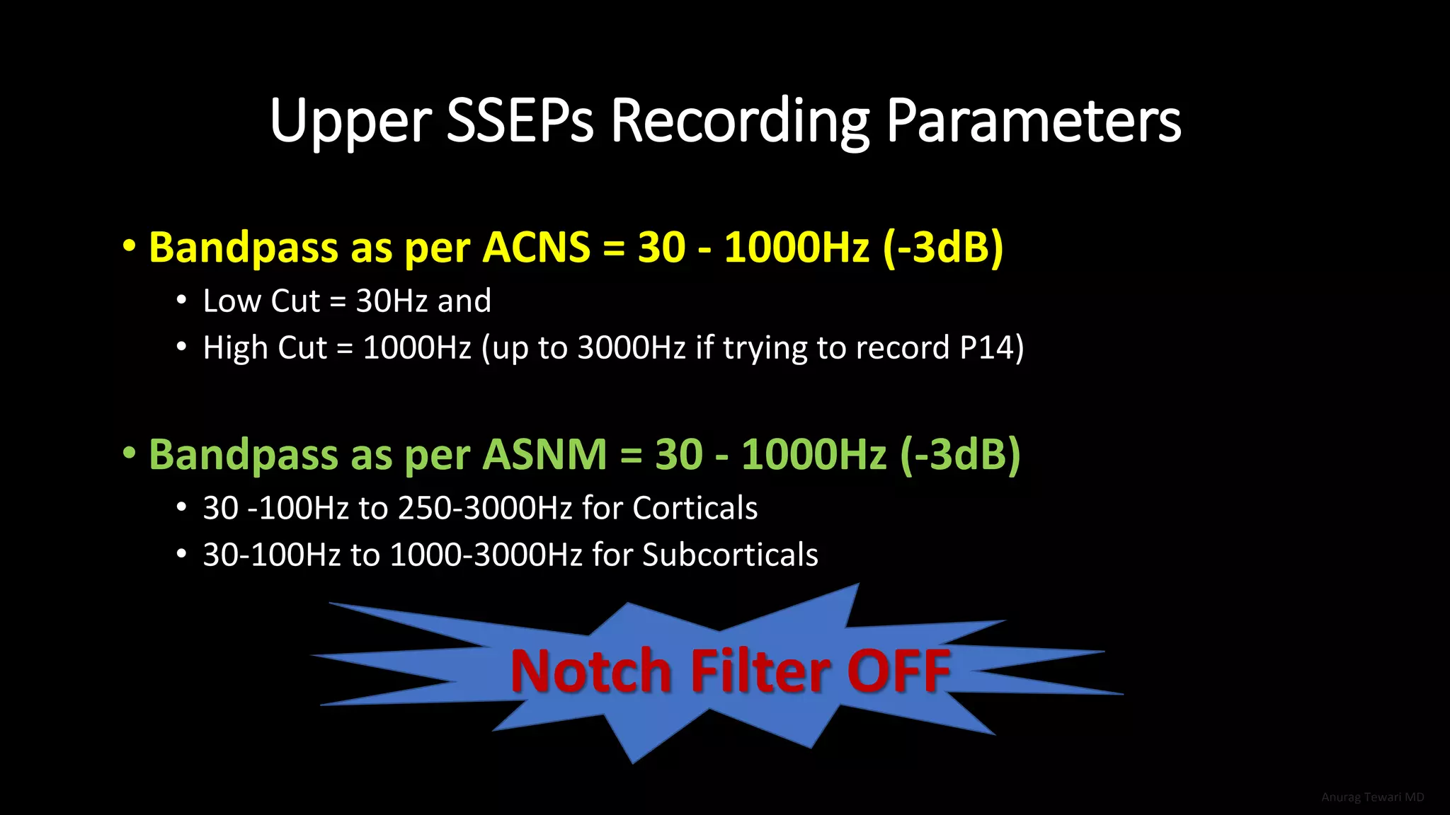 Upper Extremity Somatosensory Evoked Potential (Upper SSEP) | PPTX