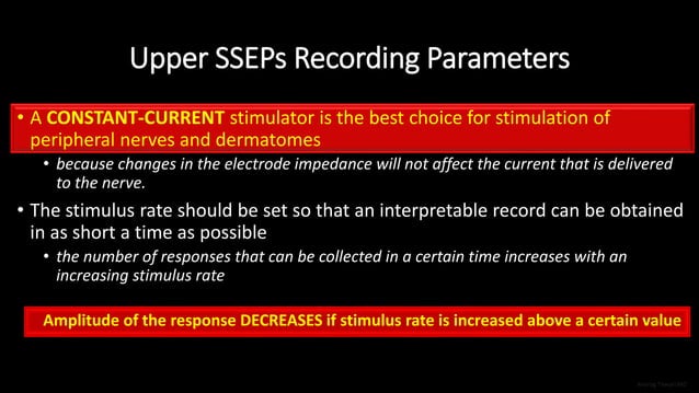 Upper Extremity Somatosensory Evoked Potential (Upper SSEP) | PPTX ...