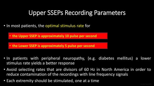 Upper Extremity Somatosensory Evoked Potential (Upper SSEP) | PPTX ...