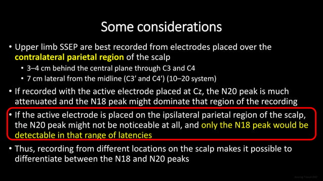 Upper Extremity Somatosensory Evoked Potential (Upper SSEP) | PPTX ...