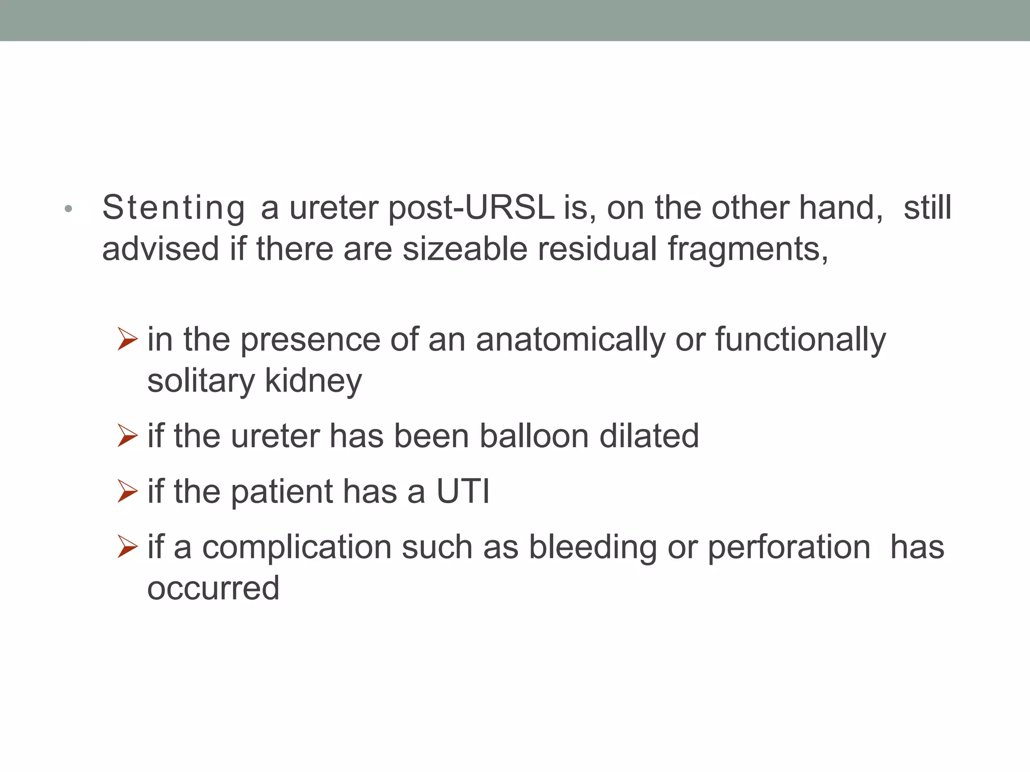 Upper urinary tract drainage | PPTX