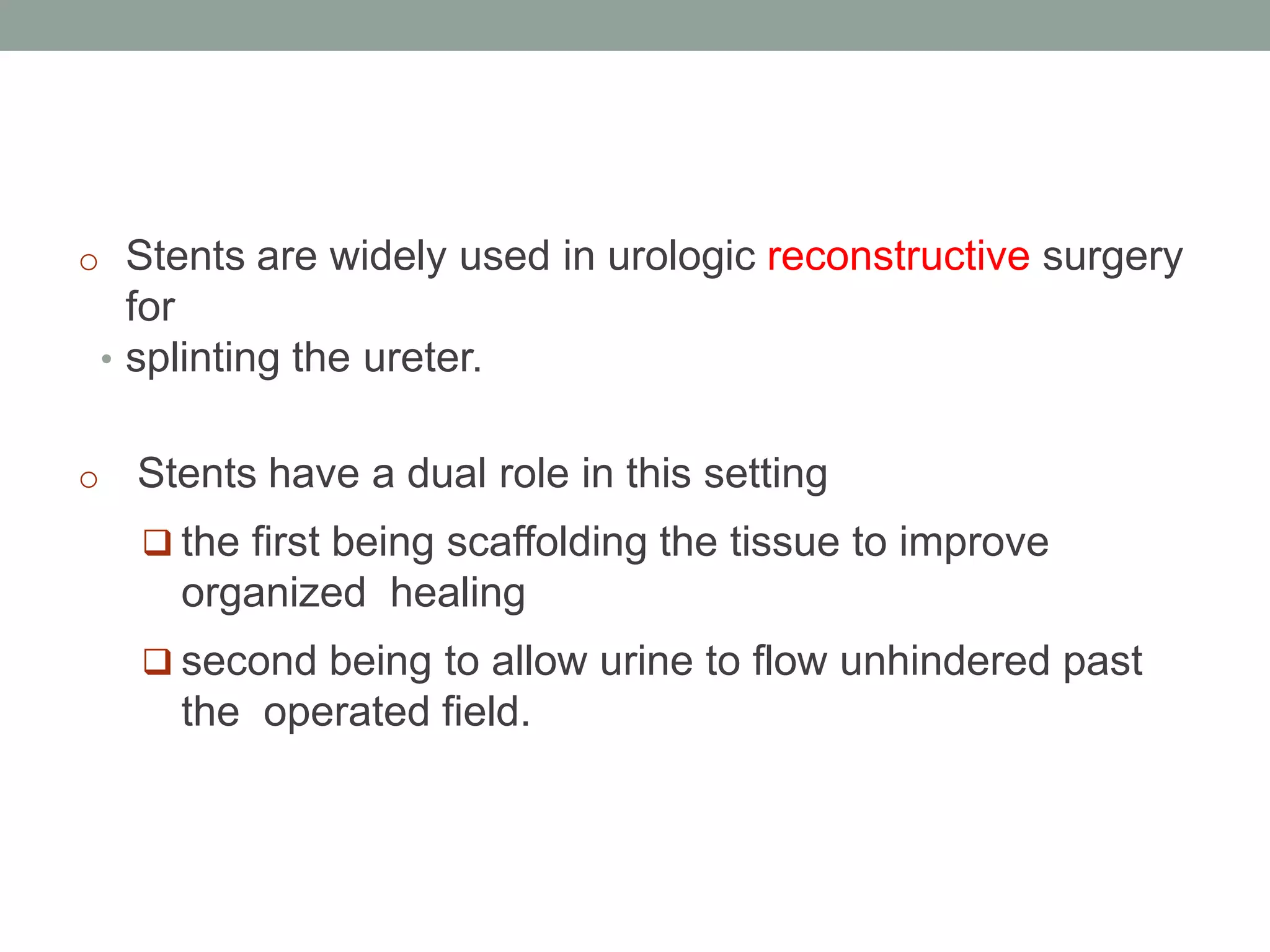 Upper urinary tract drainage | PPTX