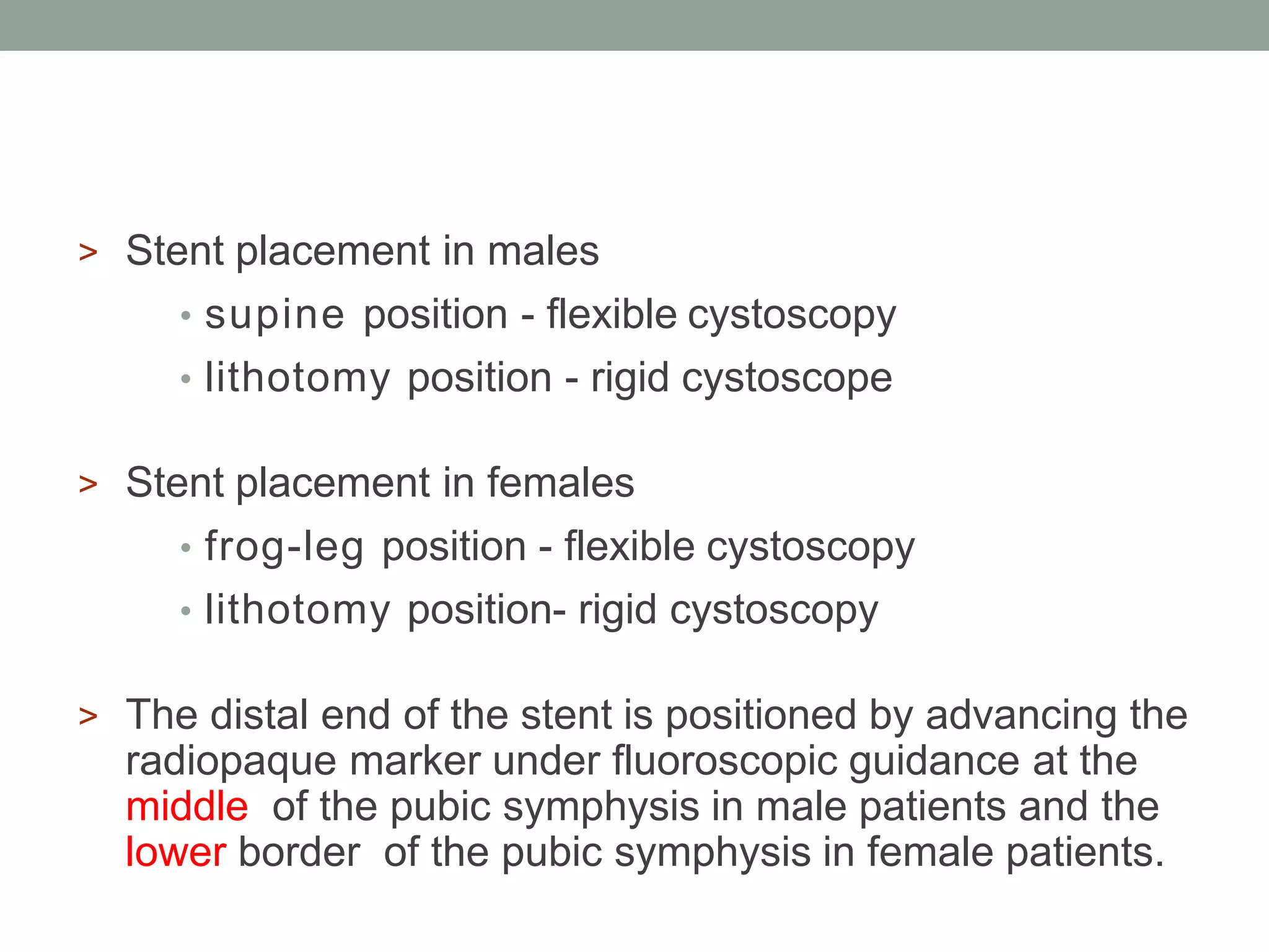 Upper urinary tract drainage | PPTX