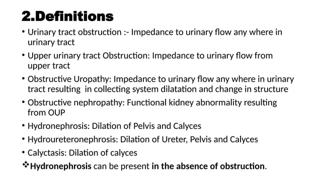 Upper Urinary Tract Obstruction (1).pptx