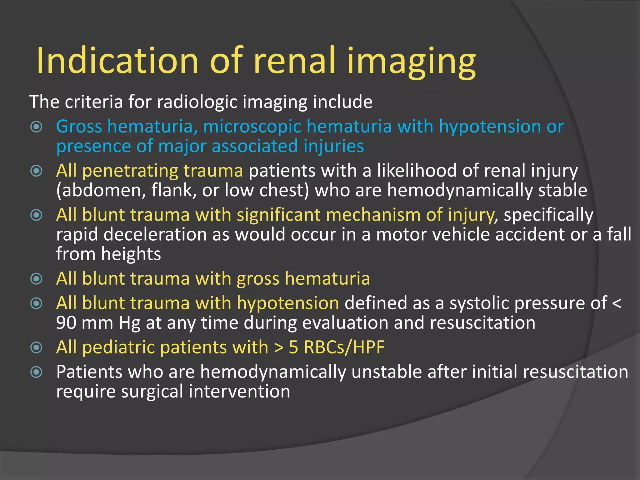 Upper urinary tract trauma | PPTX