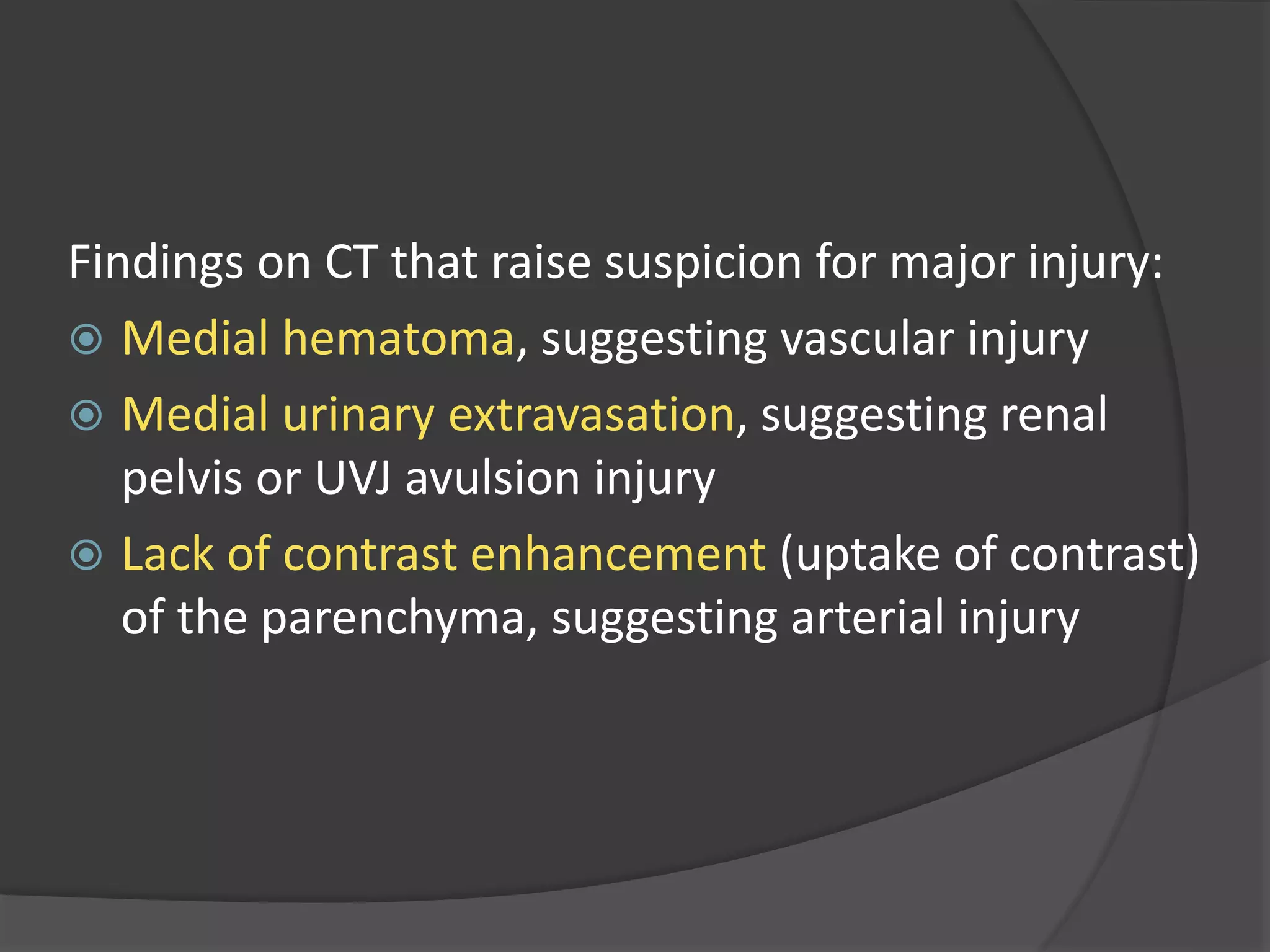 Upper urinary tract trauma | PPTX