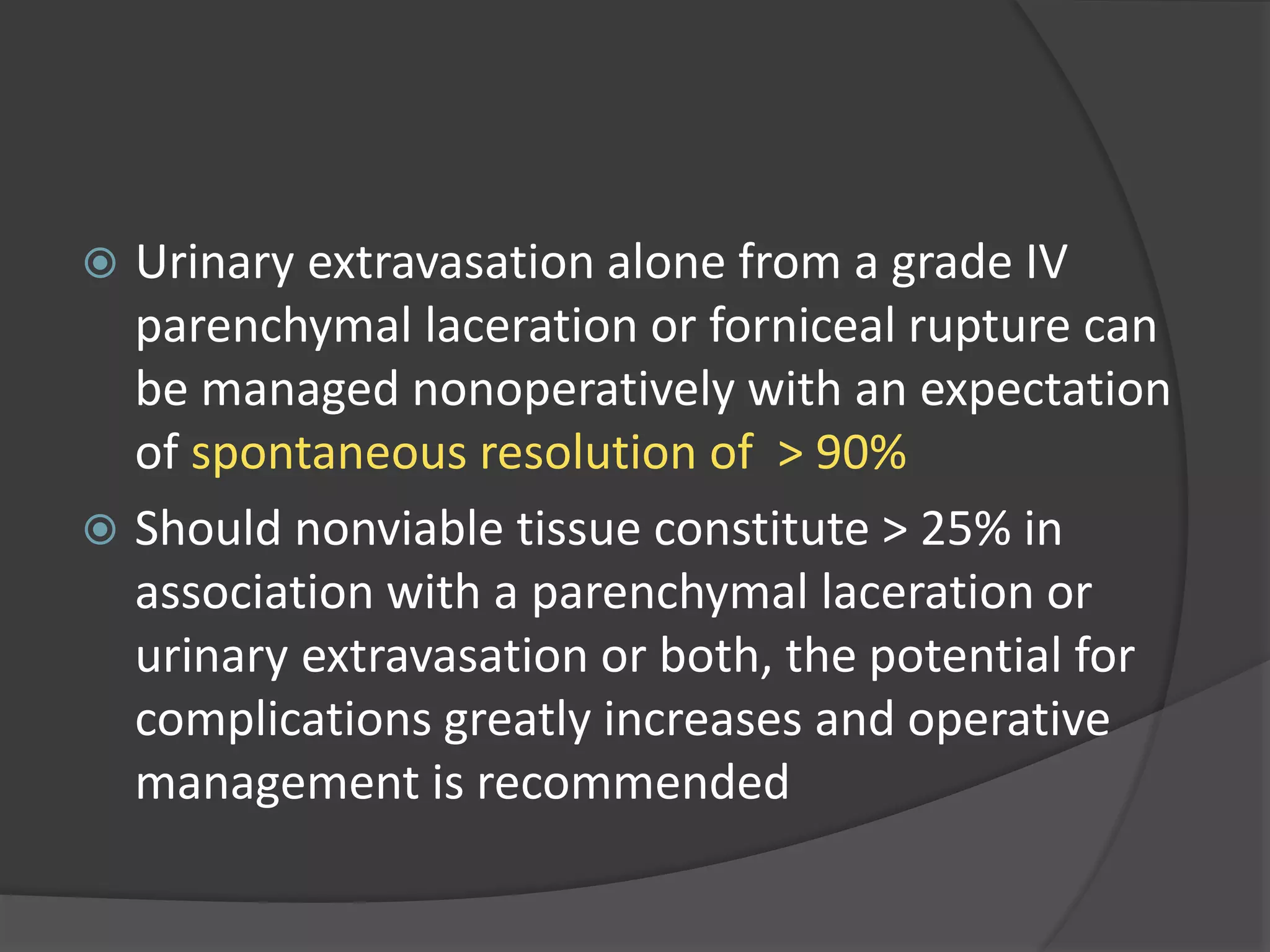 Upper urinary tract trauma | PPTX