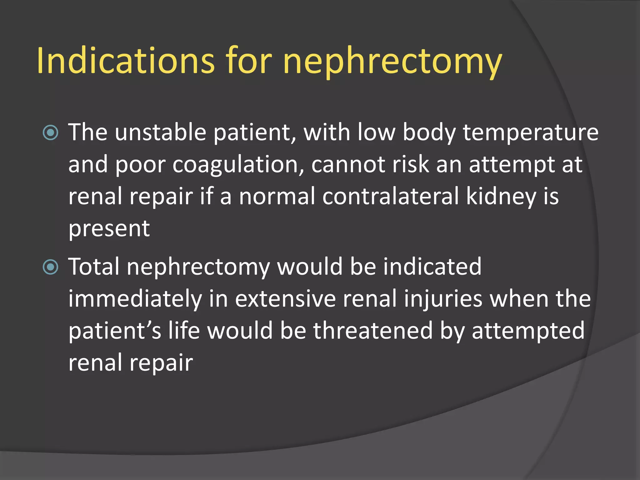 Upper urinary tract trauma | PPTX