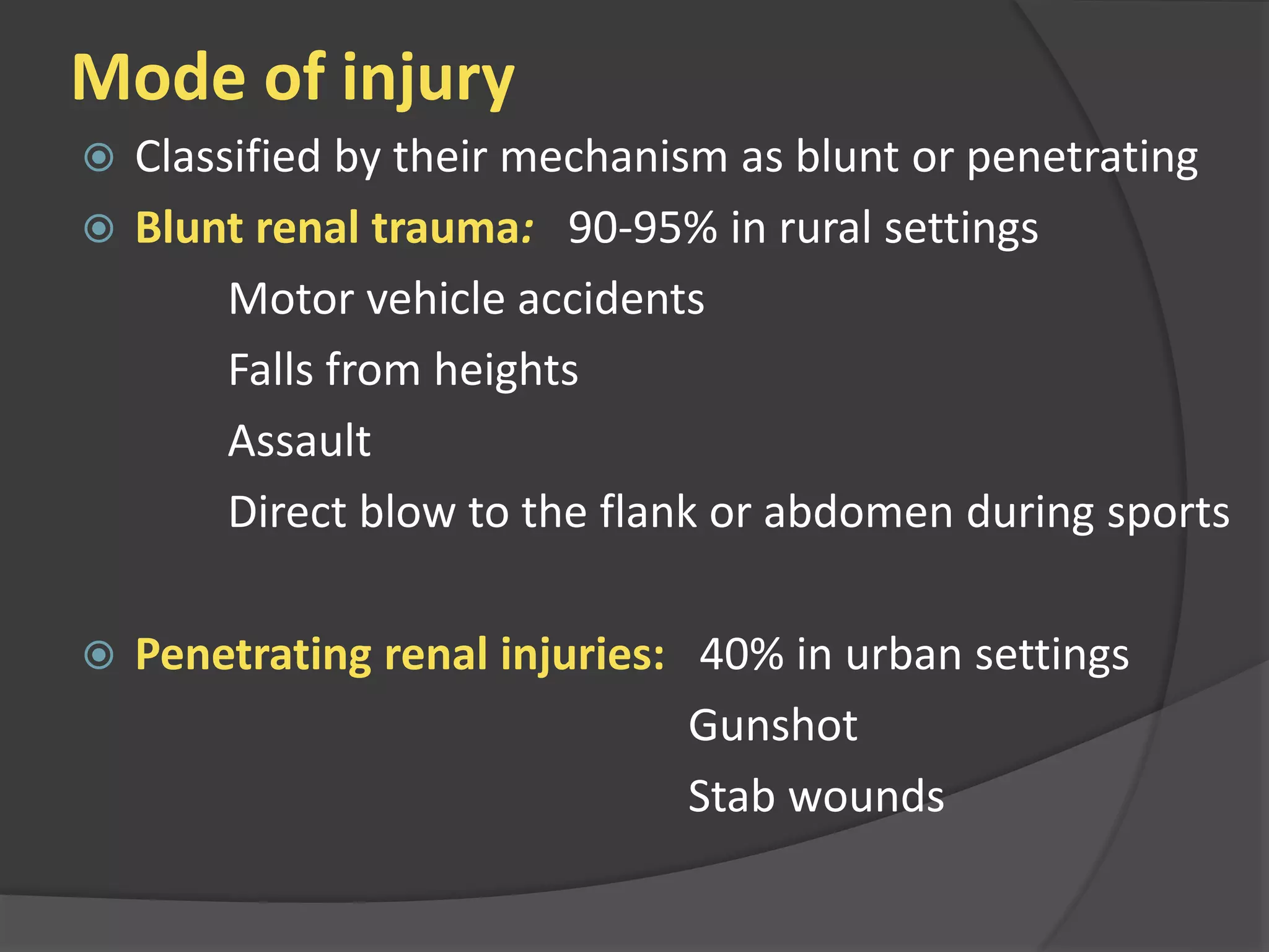 Upper urinary tract trauma | PPTX