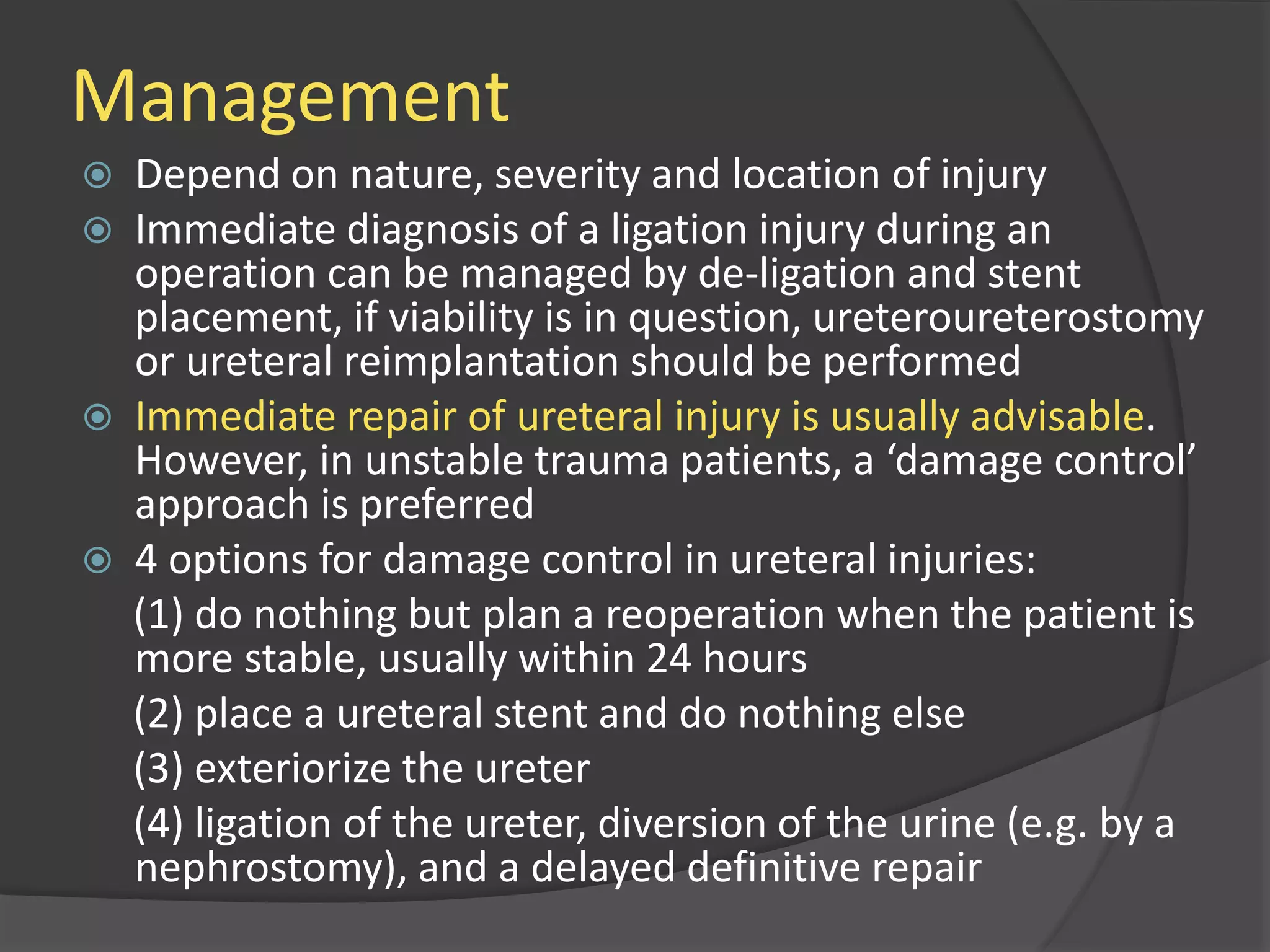 Upper urinary tract trauma | PPT