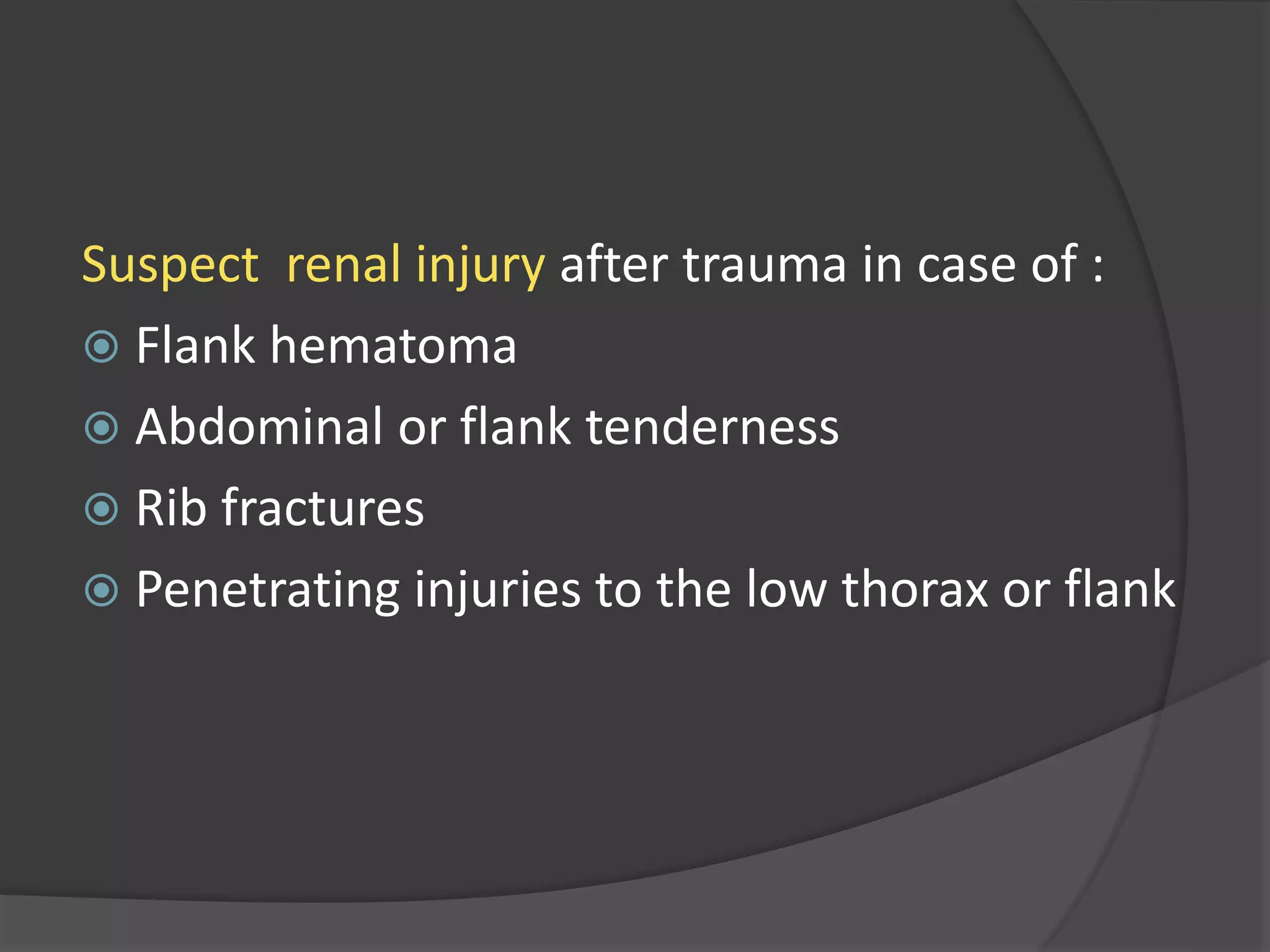 Upper urinary tract trauma | PPTX