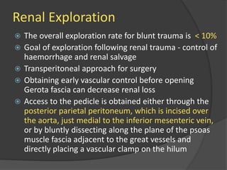Upper urinary tract trauma | PPTX