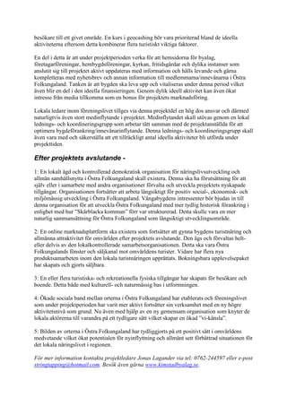 Upplevelseambassadörerna i östra folkungaland | PDF