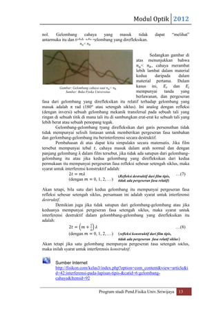 Modul Interferensi | DOCX