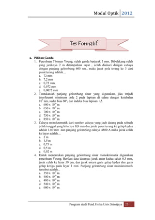 Modul Interferensi | DOCX