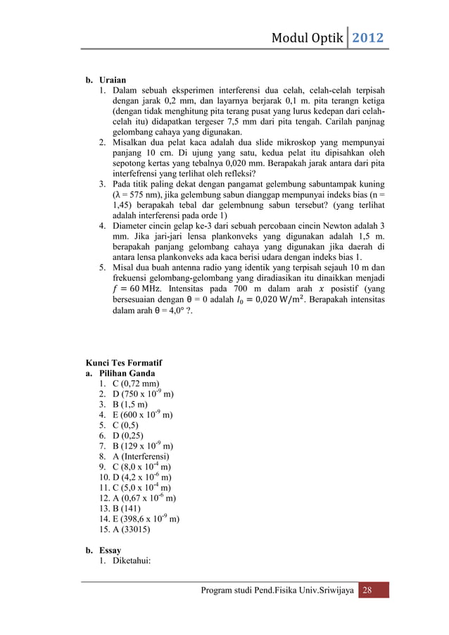 Modul Interferensi | DOCX