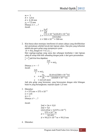 Modul Interferensi | DOCX