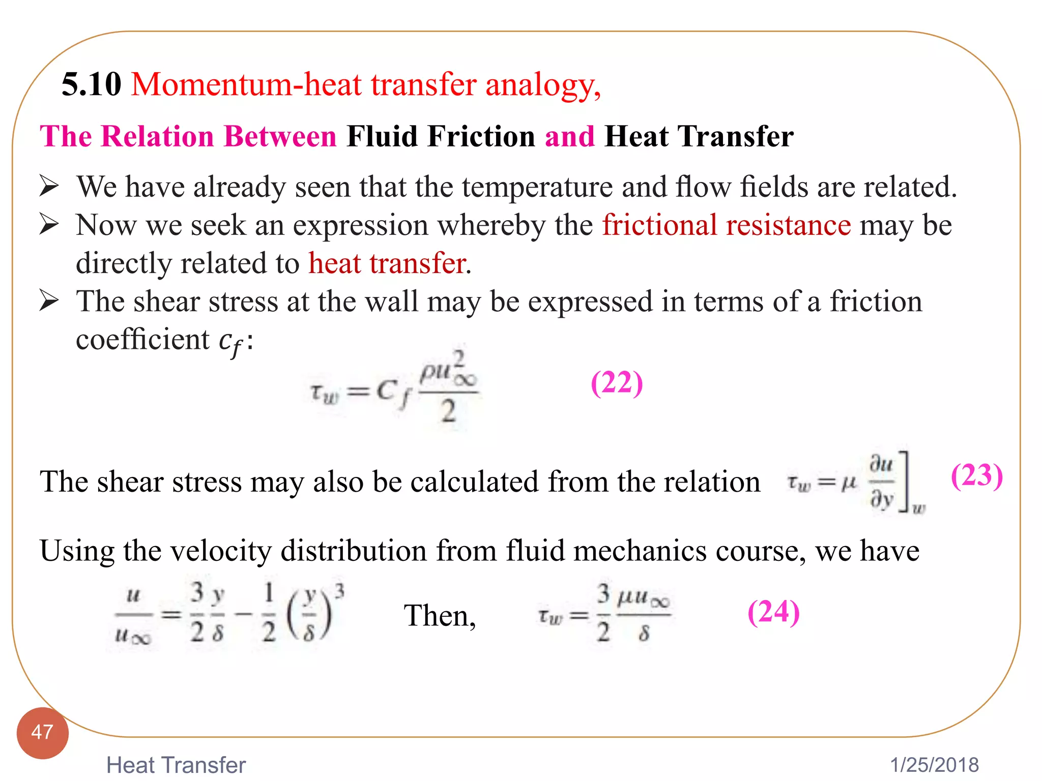 Uppload chap 5 convection heat trasnfer | PPTX