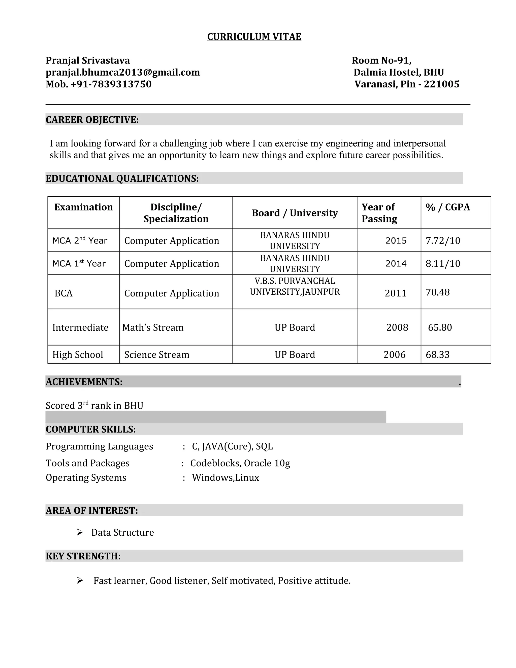 CV | DOC | Technology & Computing