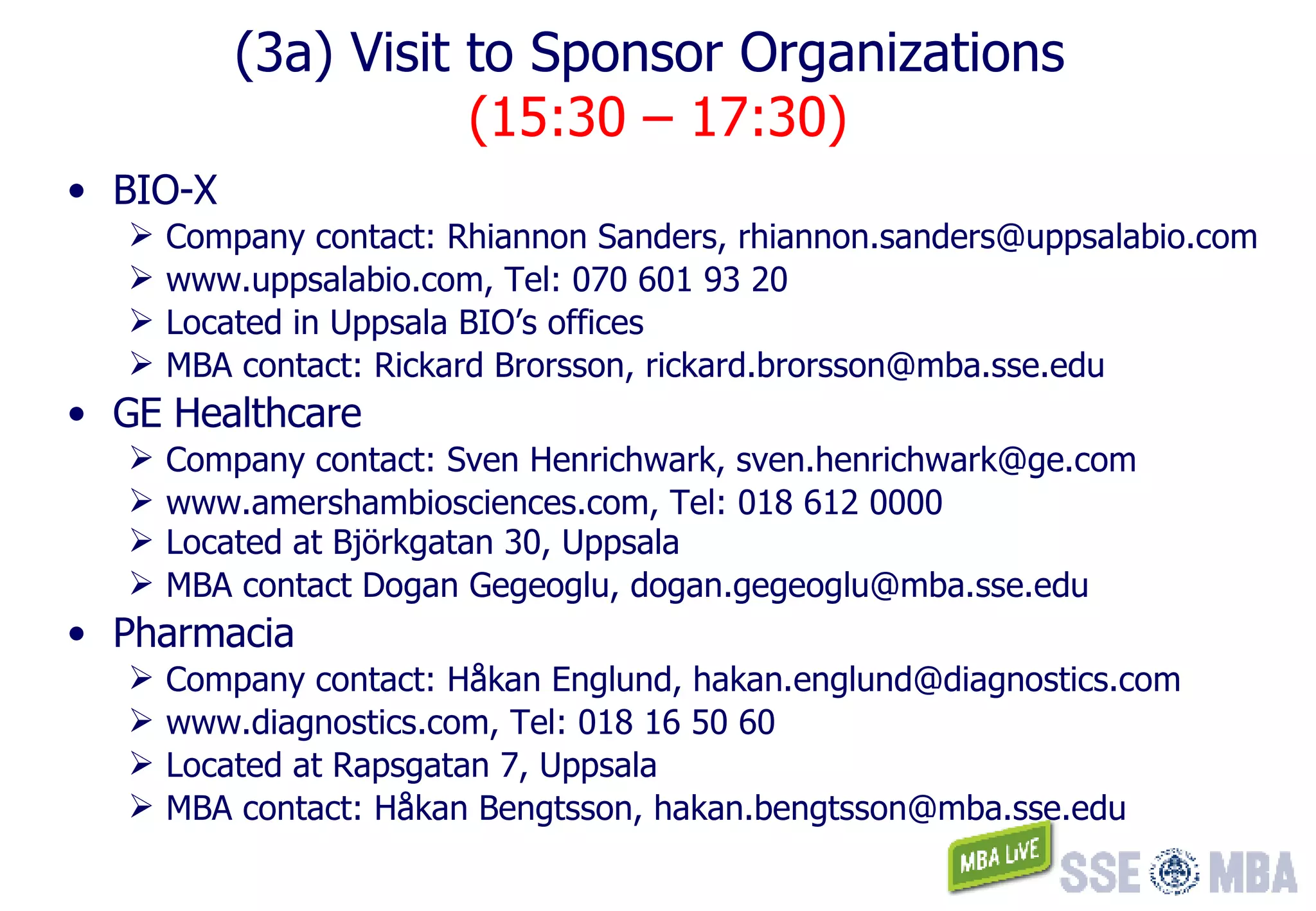 Uppsala Biotech Master Case Overview | PPT