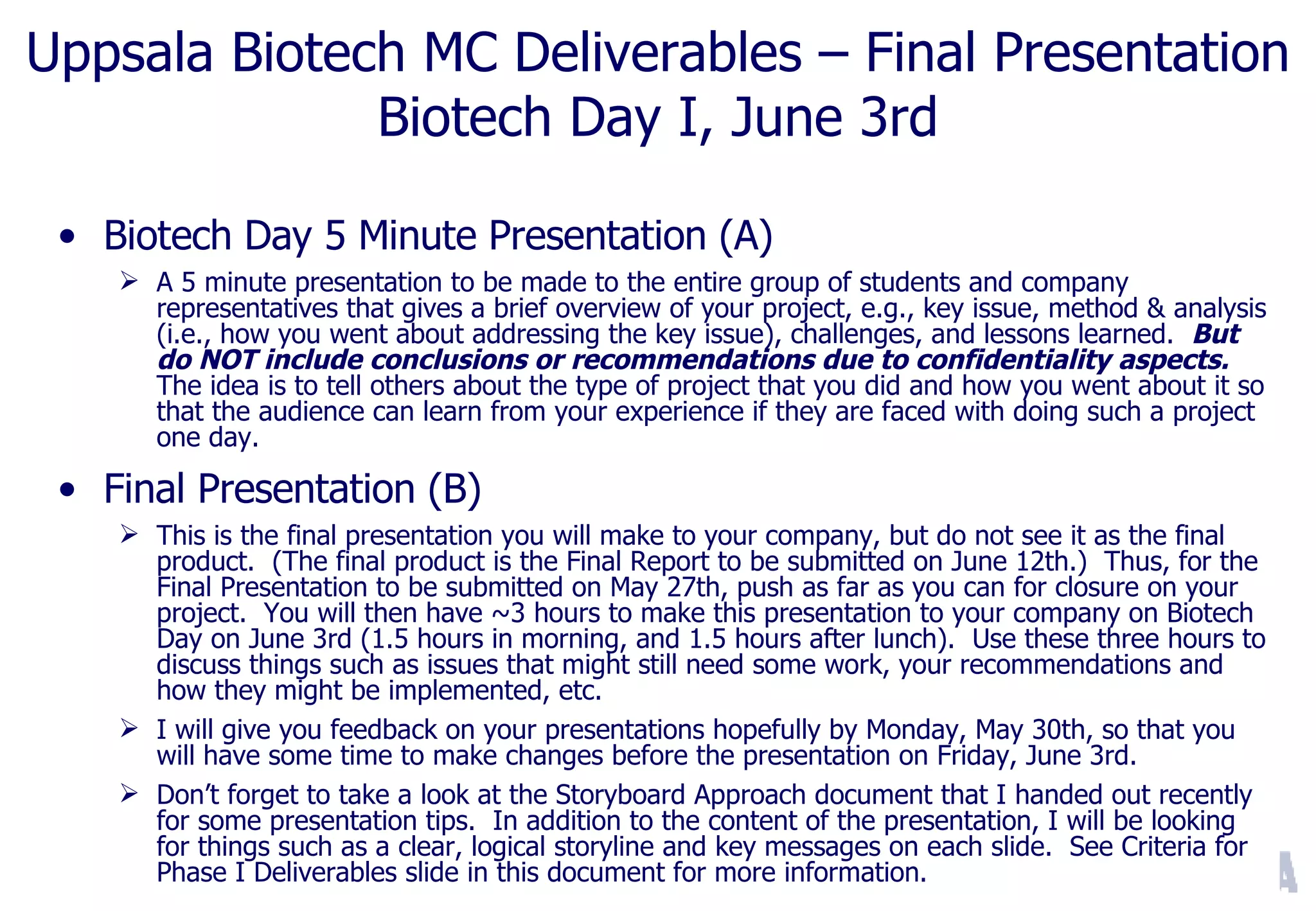Uppsala Biotech Master Case Overview | PPT