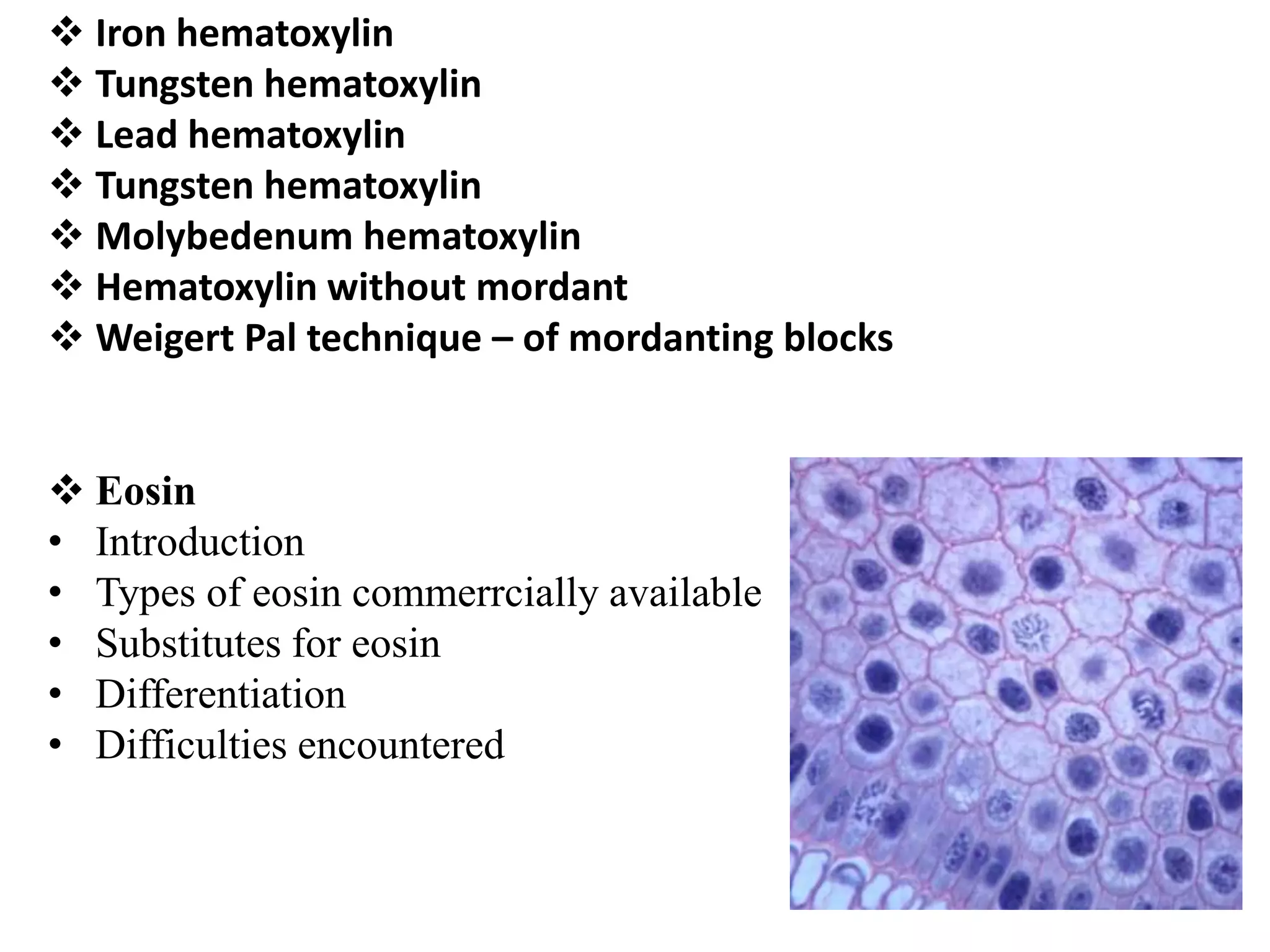 hematoxylin and eosin stains | PPTX