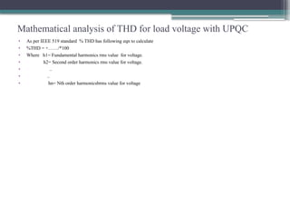 UPQC_Dissertation FOR ELECTRICAL ENGINEERING FACTS DEVICES | PPT