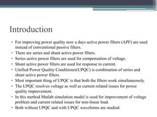 UPQC_Dissertation FOR ELECTRICAL ENGINEERING FACTS DEVICES | PPT