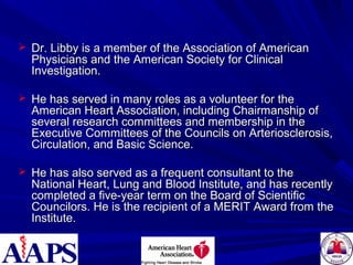 208 peter libby | PPT | Heart and Cardiovascular Diseases | Diseases ...