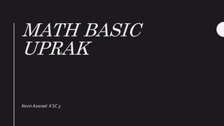 Uprak math basic | PPT