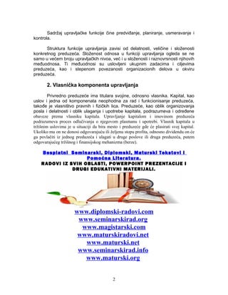 Upravljacka struktura preduzeca | DOC