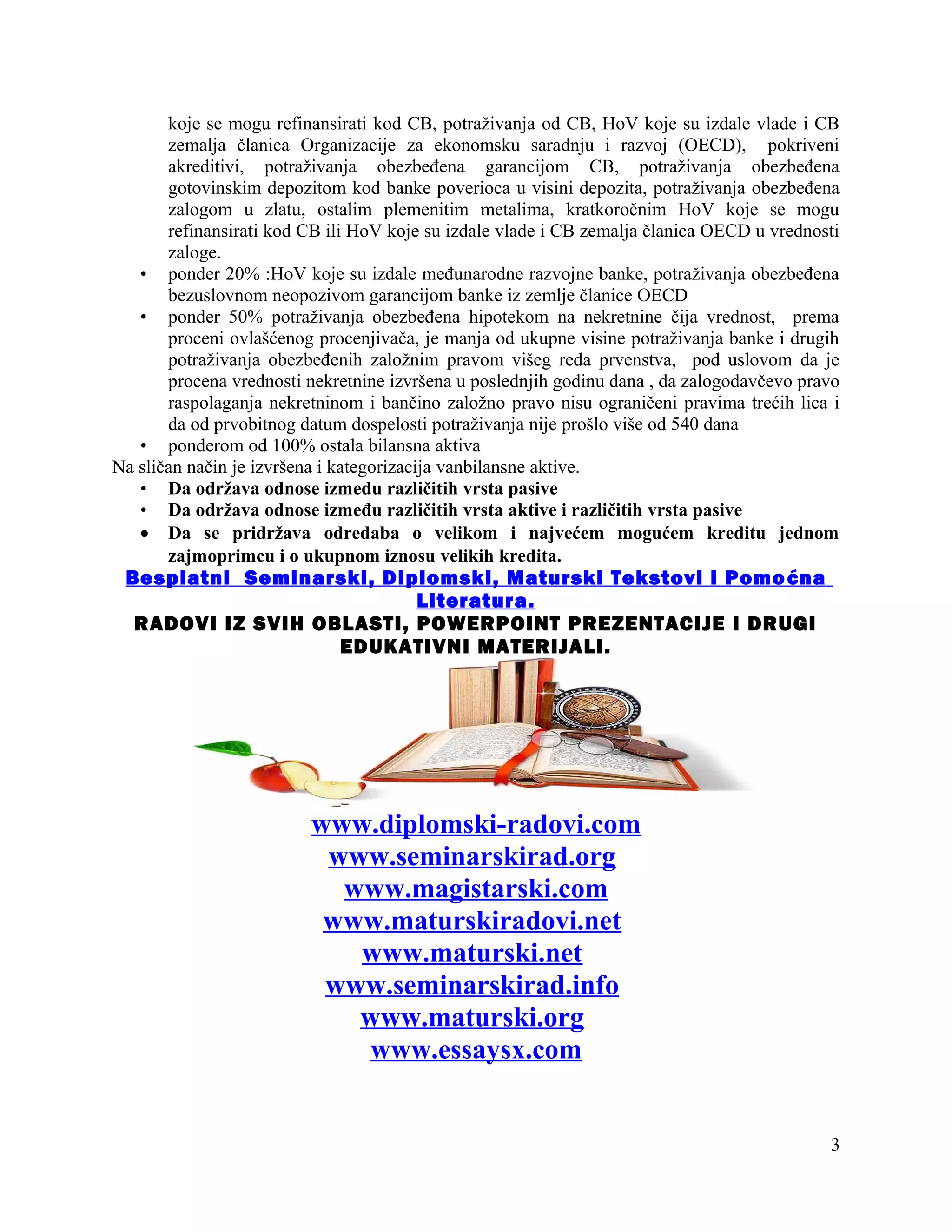 Upravljanje aktivom i pasivom banaka | DOC