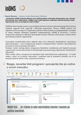 Upravljanje dokumentima i poslovnim procesima | PDF