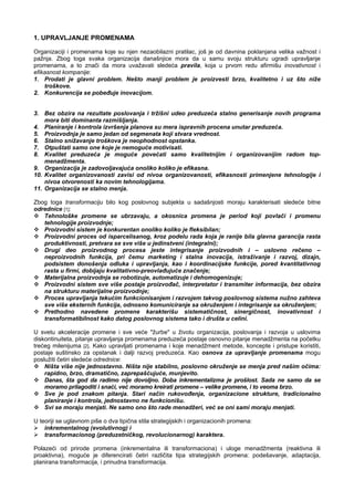 Upravljanje Promenam | PDF