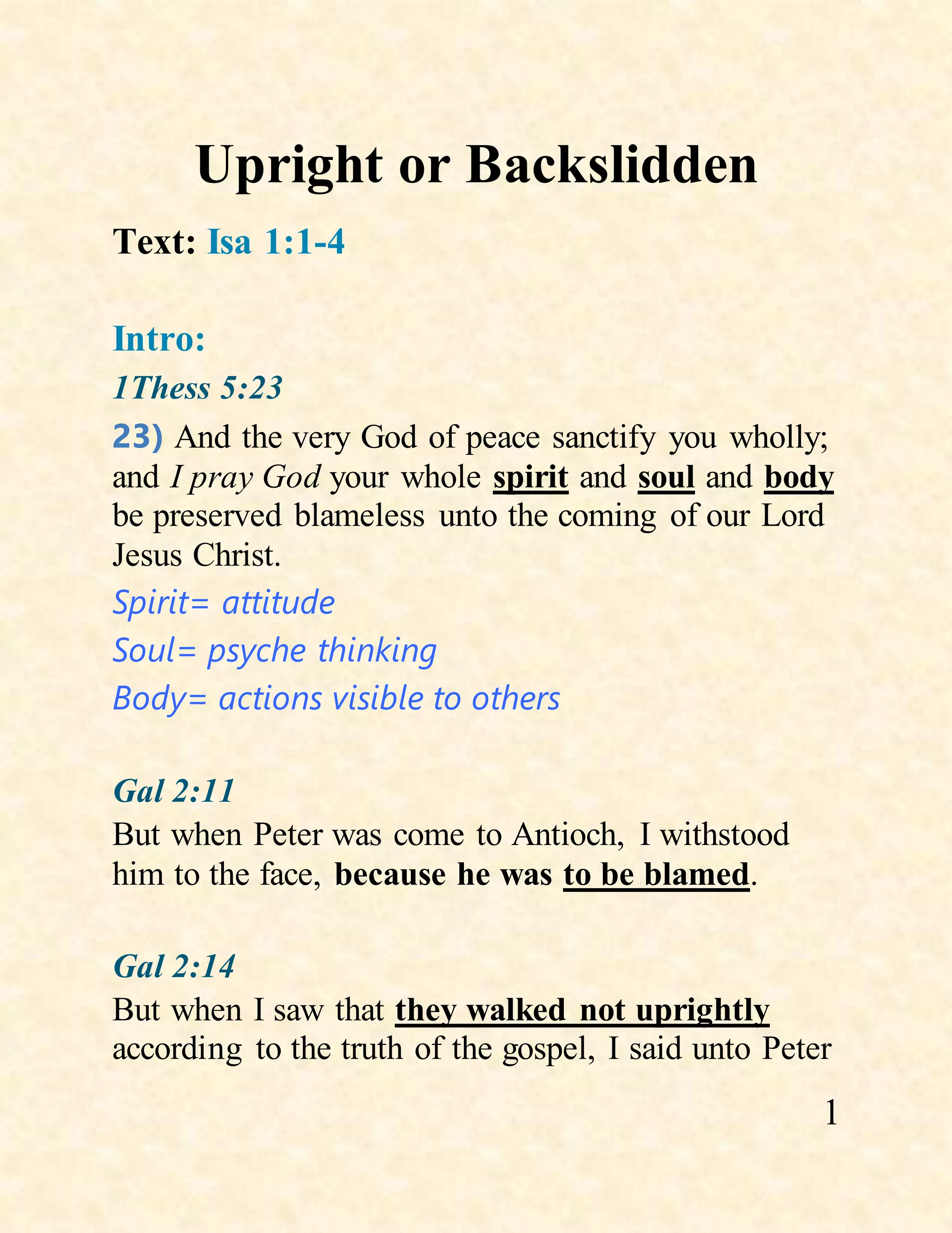 Upright or backslidden | PDF