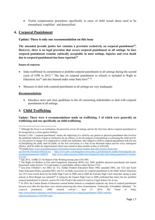 Child Rights in India, Stakeholder’s Report on Universal Periodic Review - III | PDF